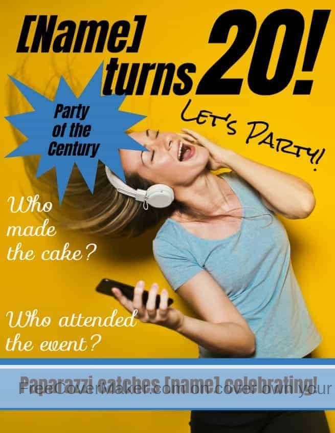 Magazine Cover Maker for Birthdays | Create Online & Print at Home